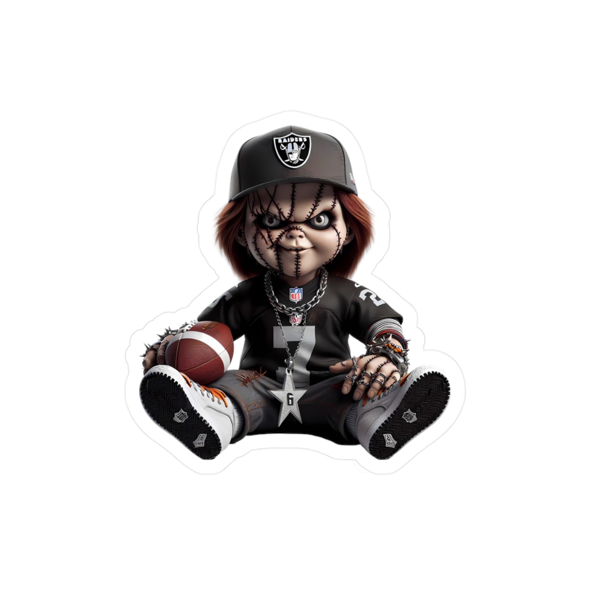 Chucky - Raiders Vinyl Decal – J. Thomas Designs